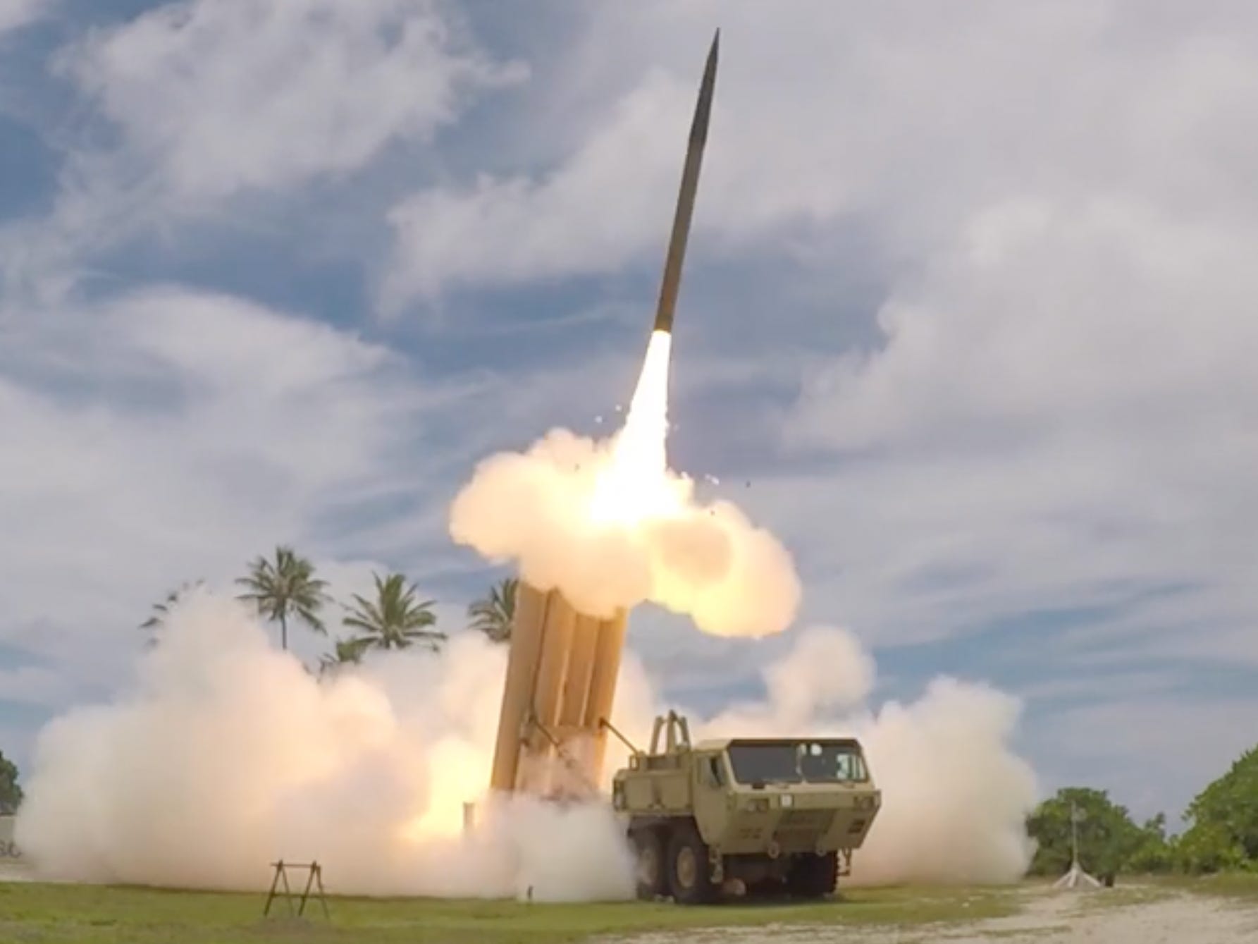 A newly deployed top US missile-defense system is getting a workout in ...