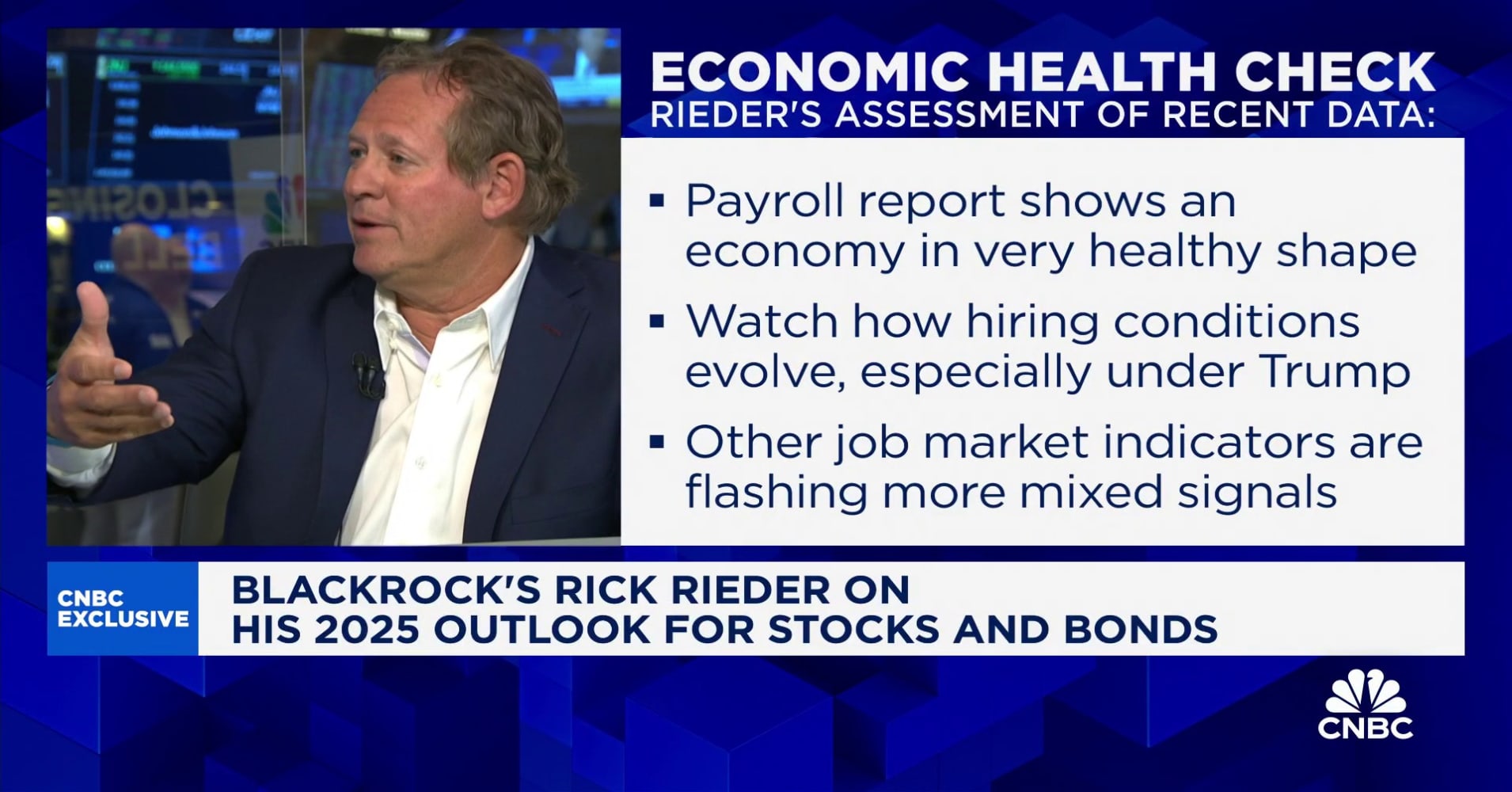 BlackRock's Rick Rieder: Unless employment starts to soften, rates aren ...