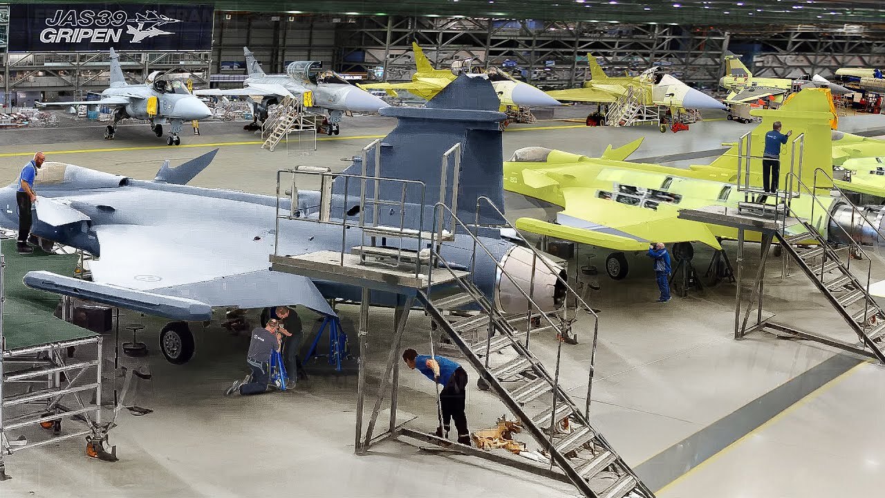 Inside Massive Swedish Factory Producing Super Advanced Combat Aircraft
