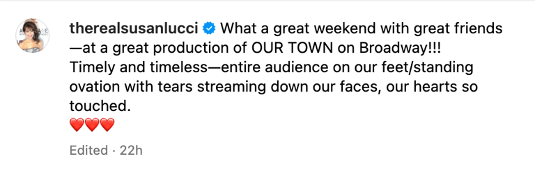 Susan Lucci shares new update that left her with 'tears streaming down ...