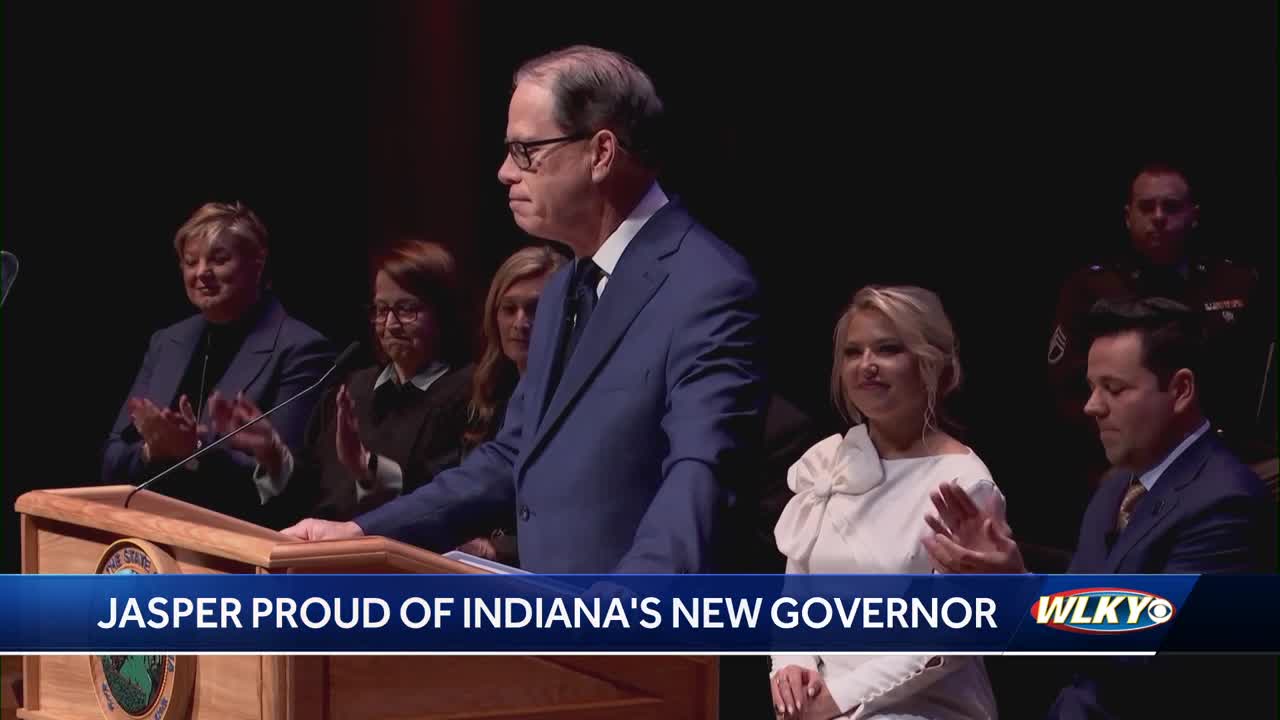Jasper, Indiana proud as Mike Braun sworn in as 52nd governor