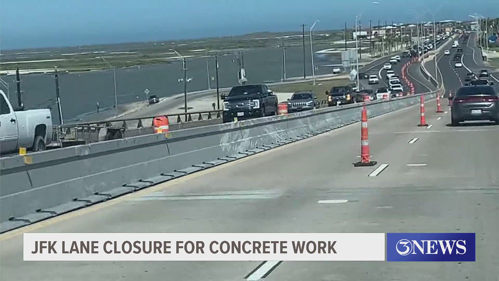 JFK Causeway lane closures for concrete work
