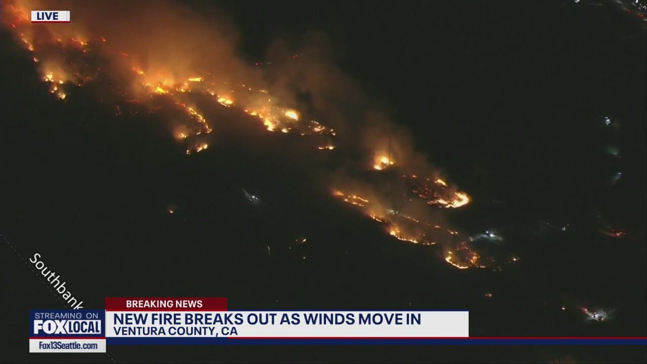 New wildfire breaks out in Ventura County, California