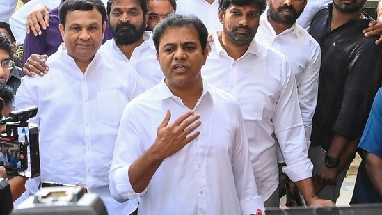 KT Rama Rao detained under house arrest with six other top BRS leaders ...