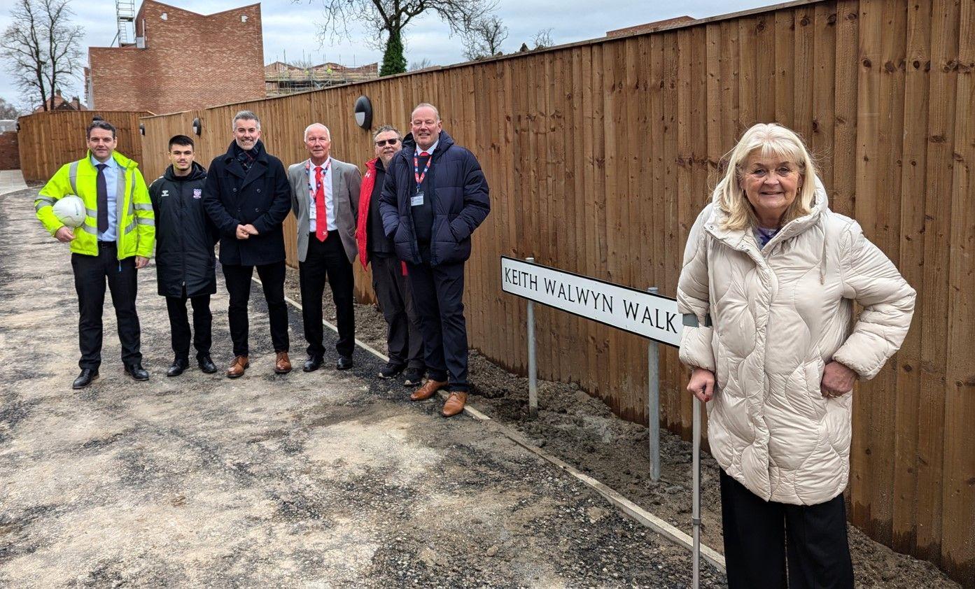 Housebuilder and football club honour former player