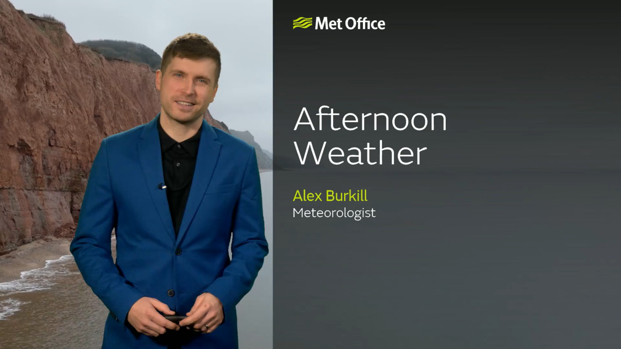 Met Office Tuesday afternoon weather forecast 14/01/2025