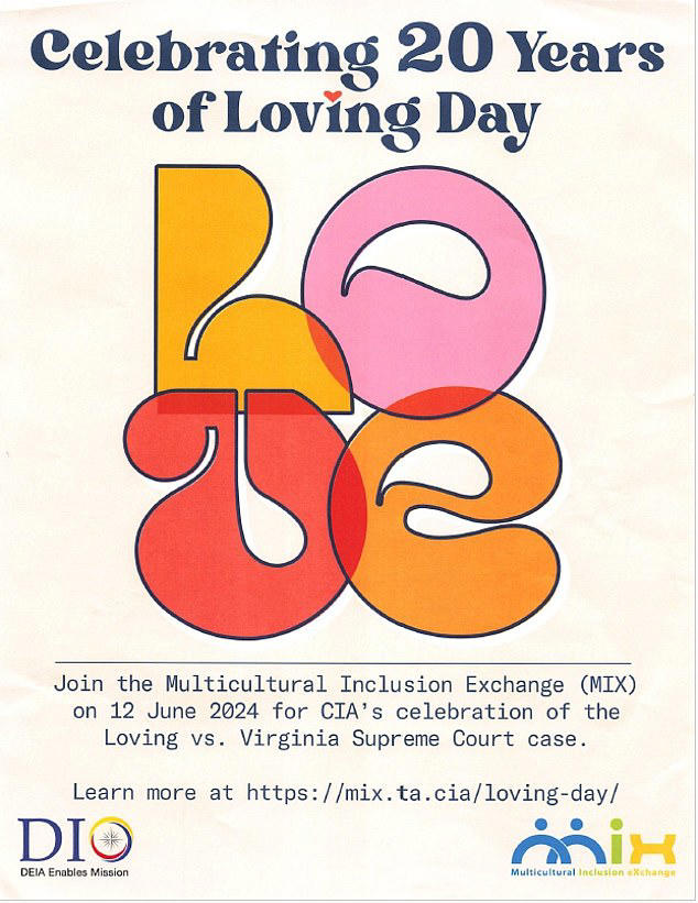 See the CIA flyers for transgender lectures, 'Loving Day' and more