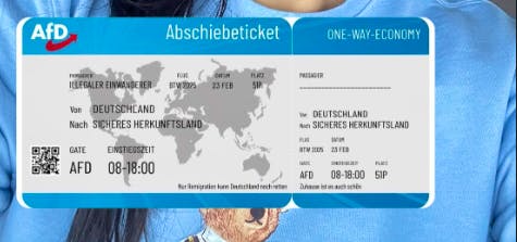 AfD versendet «Abschiebetickets» – Ermittlungen eingeleitet