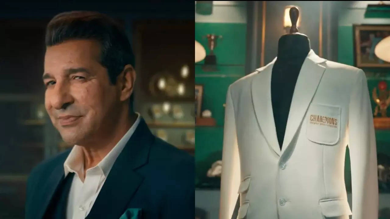 ICC Men’s Champions Trophy: Wasim Akram unveils the iconic white jacket