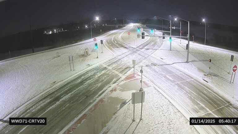 Overnight snow leaving slick conditions