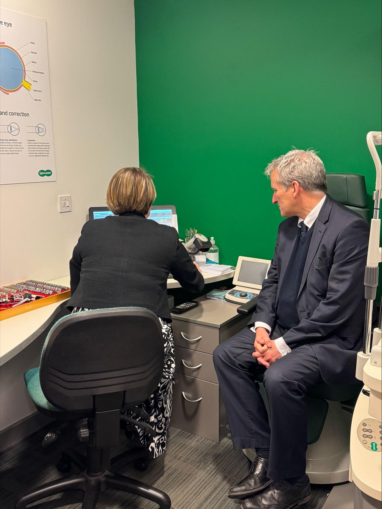 East Hampshire MP meets experts delivering eye and hearing health care ...