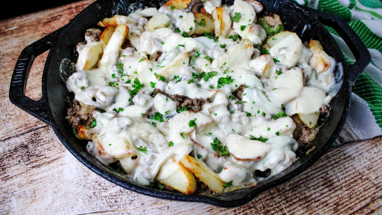This ground beef Philly skillet is a nice twist on the classic sandwich ...
