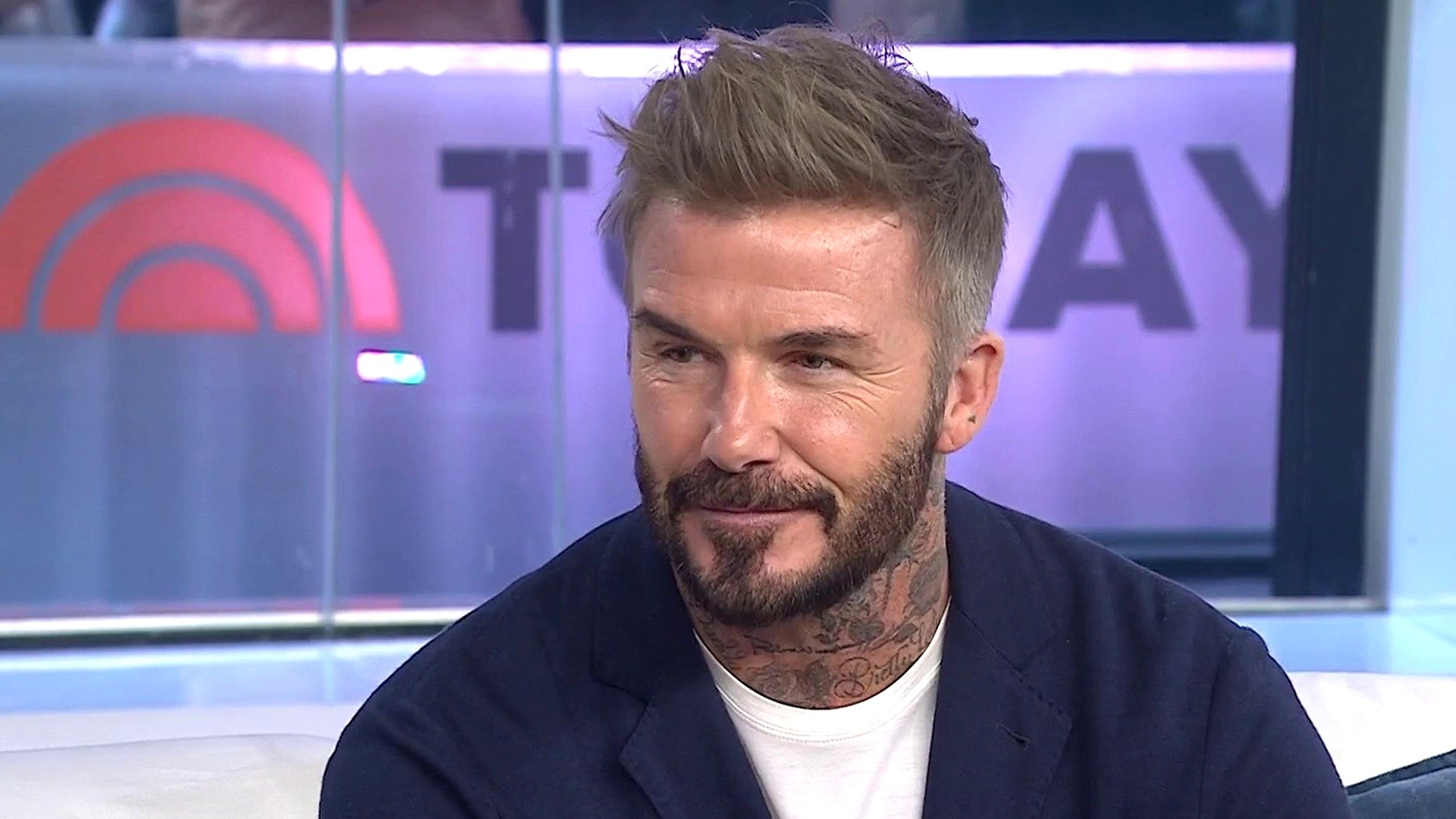 David Beckham talks health supplement, CA wildfires, Emmy win