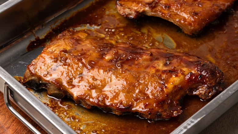 Juicy Baby Back Ribs With Honey Bourbon Glaze Recipe