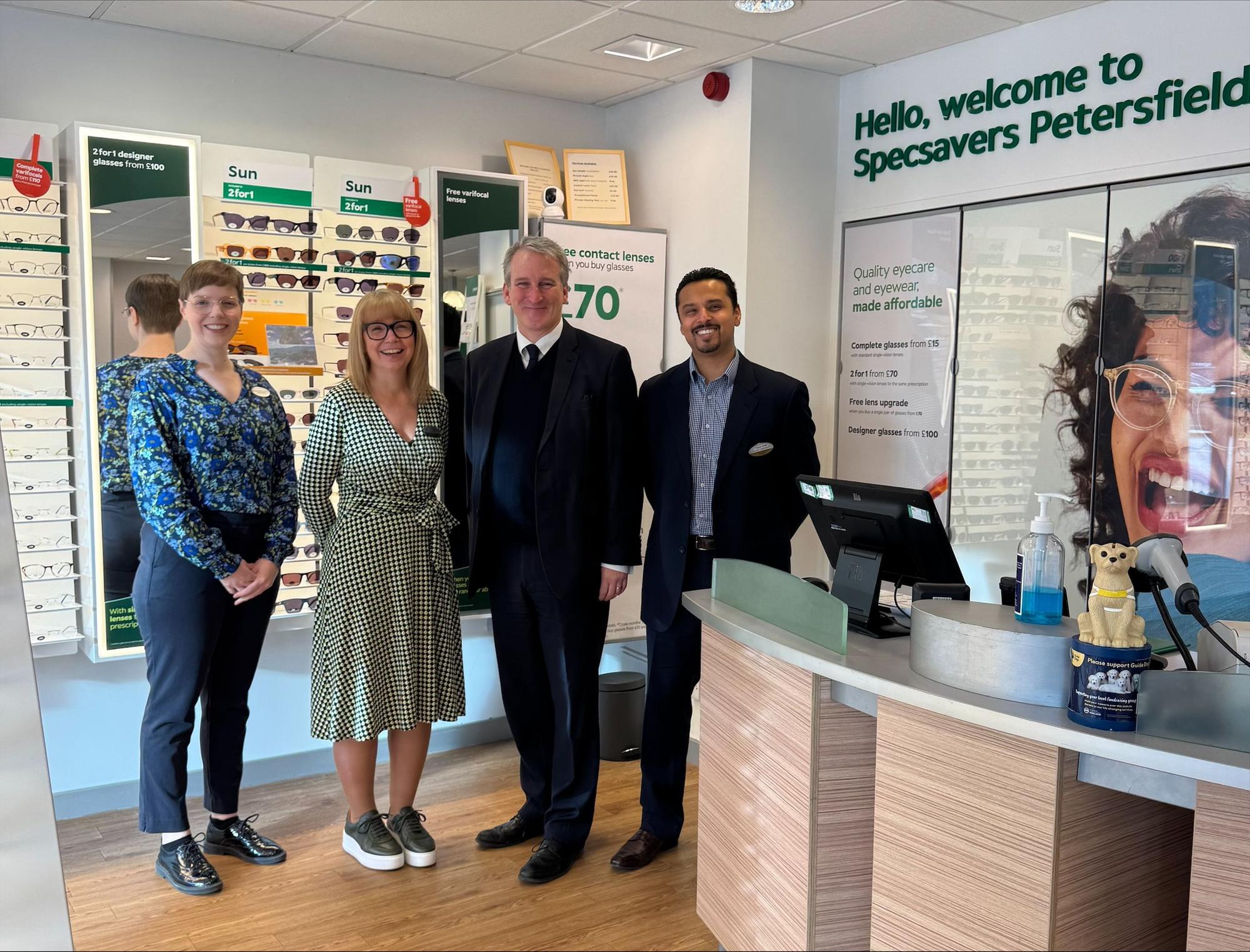 East Hampshire MP meets experts delivering eye and hearing health care ...