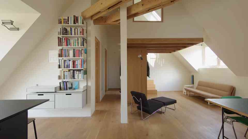 Contemporary Attic Conversion for Family of Three, Amsterdam 60sqm/645sqft