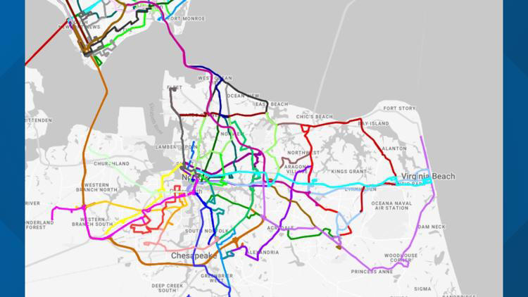 Hampton Roads Transit launches interactive route map