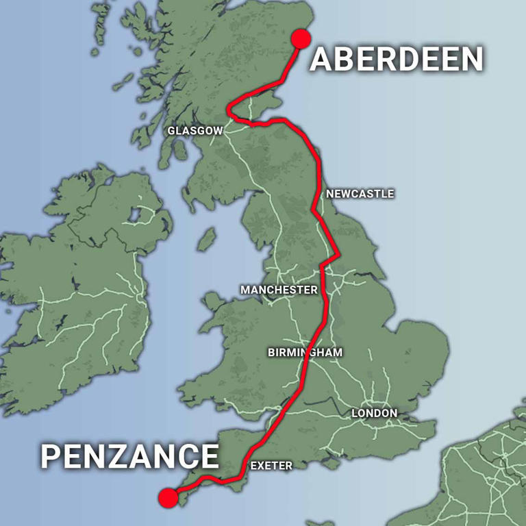 The UK's longest train journey with 36 stops and ‘breathtaking ...