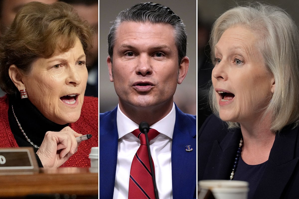 Dem senators skewer Pete Hegseth over his ‘denigrating’ views on women ...