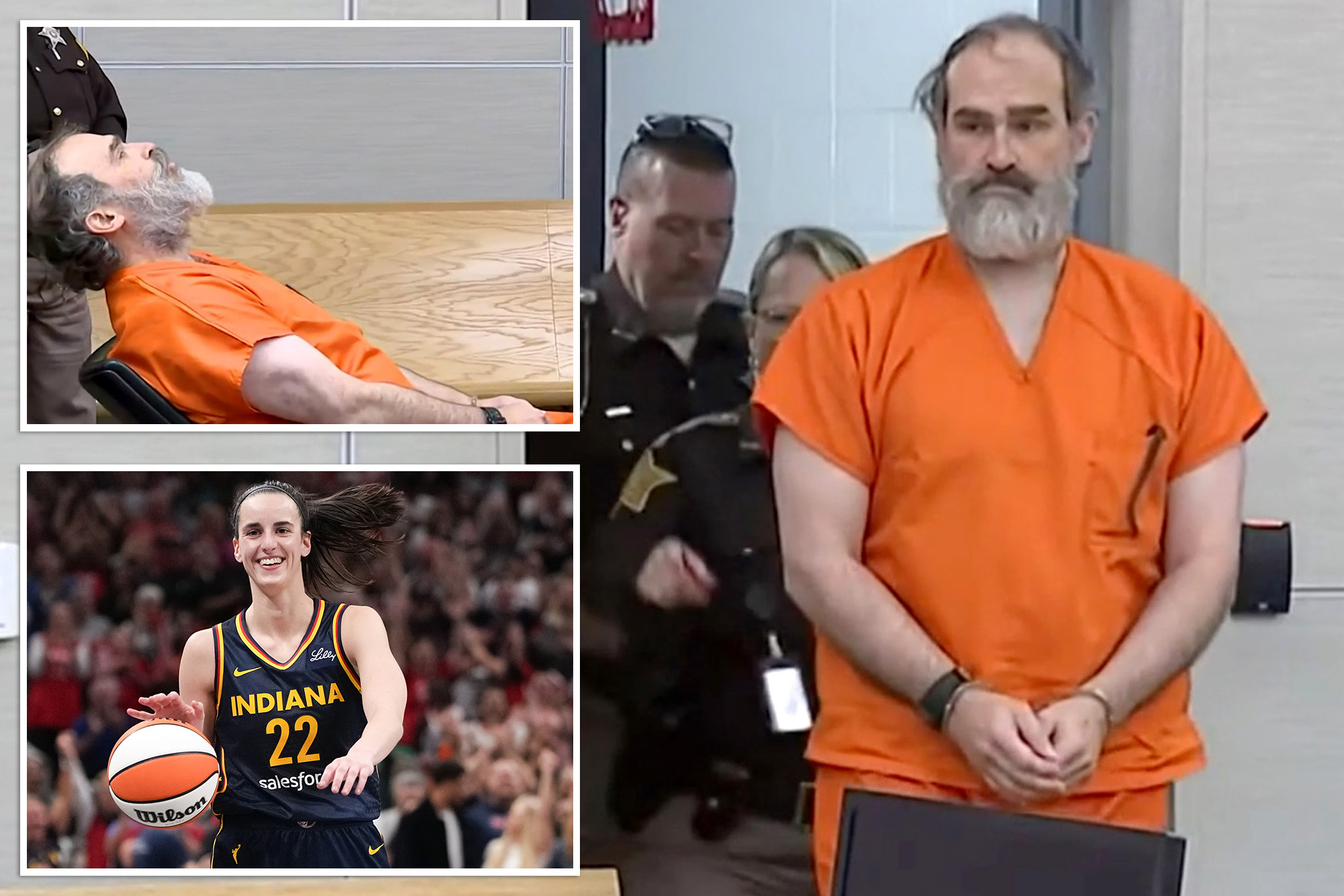 Caitlin Clark’s stalker yells ‘guilty as charged’ in strange first ...