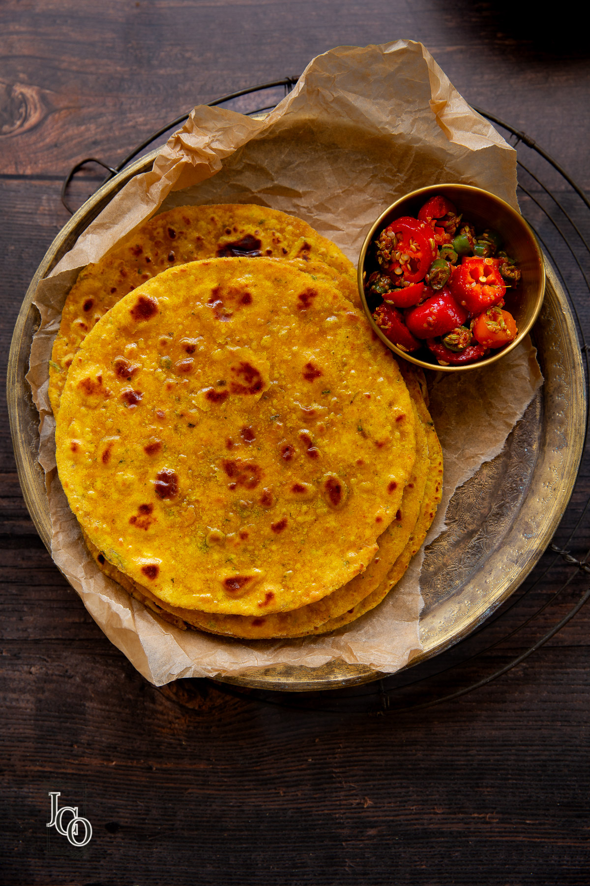 Besan Roti (Chickpea Flour Flatbread)