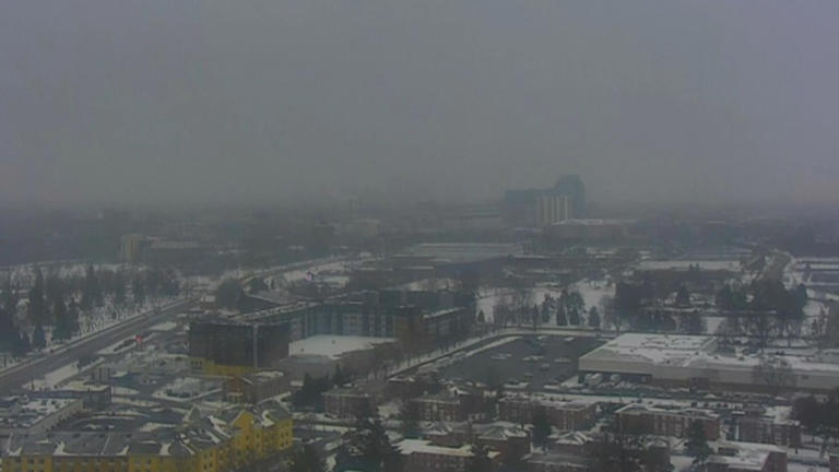 Snowy afternoon, then very cold tonight