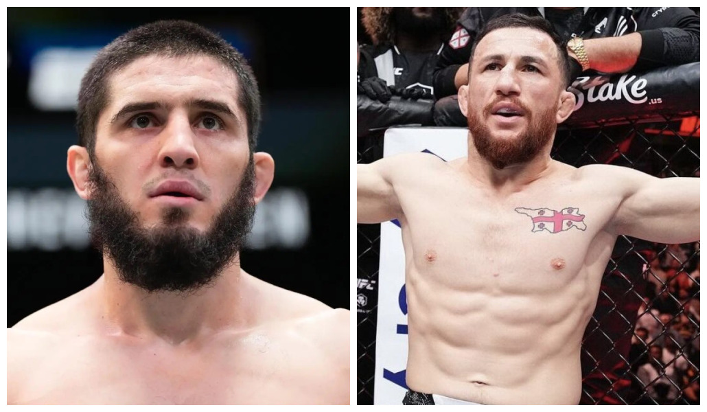 Islam Makhachev e Merab Dvalishvili ganham shorts personalizados para ...