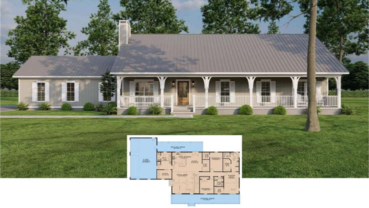 Introducing a 3 Bedroom, 2,313 Sq. Ft. Ranch Home with a Grilling Porch ... Introducing a 3 Bedroom, 2,313 Sq. Ft. Ranch Home with a Grilling Porch ...