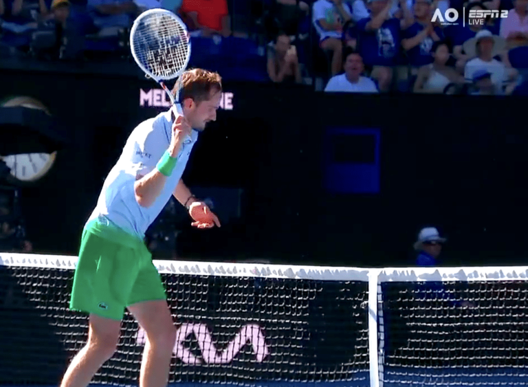 Daniil Medvedev has epic camera-smashing meltdown at Australian Open