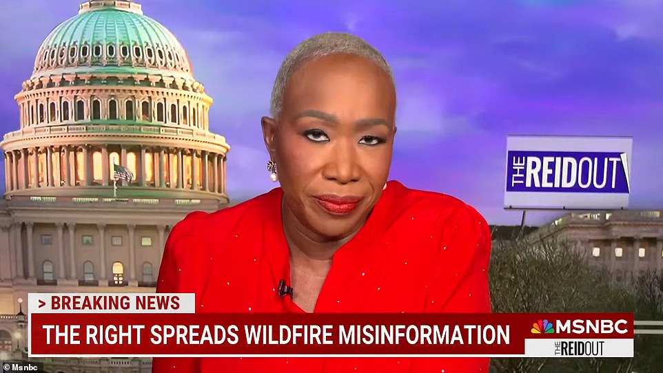 Joy Reid sparks fury with 'billionaire apartheid' wildfire rant