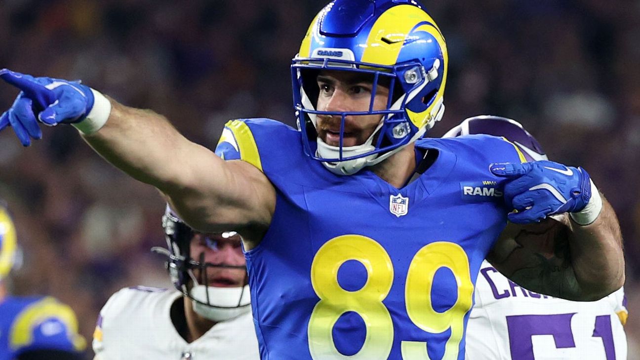 Rams TE Tyler Higbee out of hospital, expects to play vs. Eagles