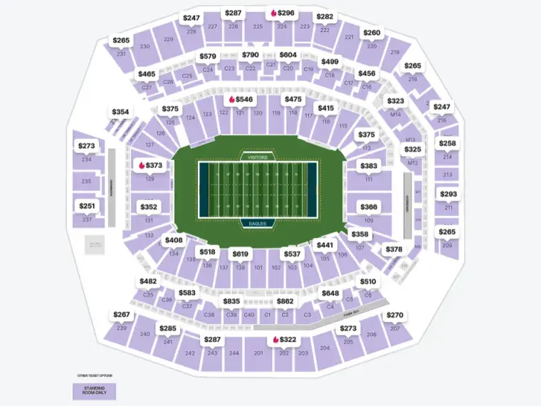 Eagles vs. Rams tickets: See the best prices, seats for 2025 NFC ...