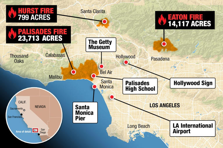 LA wildfires have caused more than $250 billion in damages and economic ...