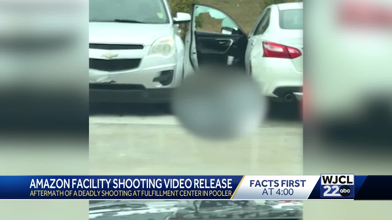 Exclusive video shows moments after shooting at Pooler Amazon facility