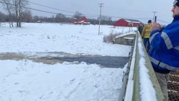 Snowmobile falls through ice in St. Lawrence County