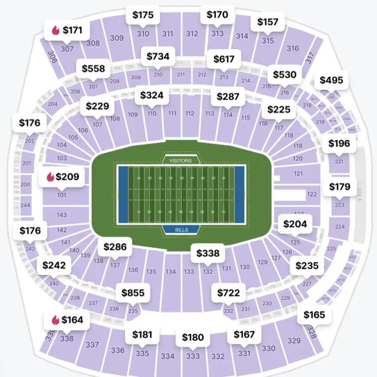 Bills vs. Ravens tickets: See the best prices, seats for 2025 AFC ...