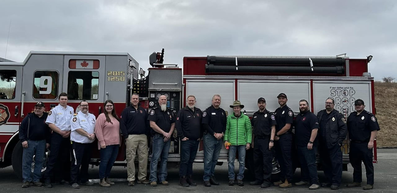 Firefighters rescue man who fell through ice on lake near Brooklyn, N.S. Firefighters rescue man who fell through ice on lake near Brooklyn, N.S.