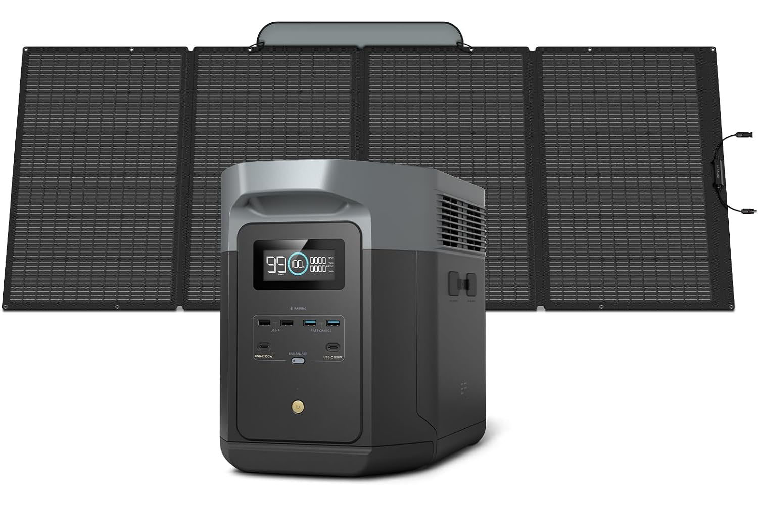 Save up to 43% with this Ecoflow generator solar panel combo