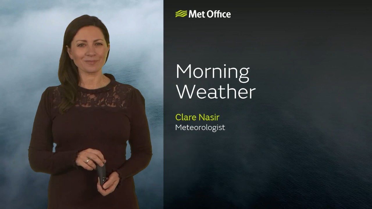 Met Office Wednesday morning weather forecast 15/01/2025