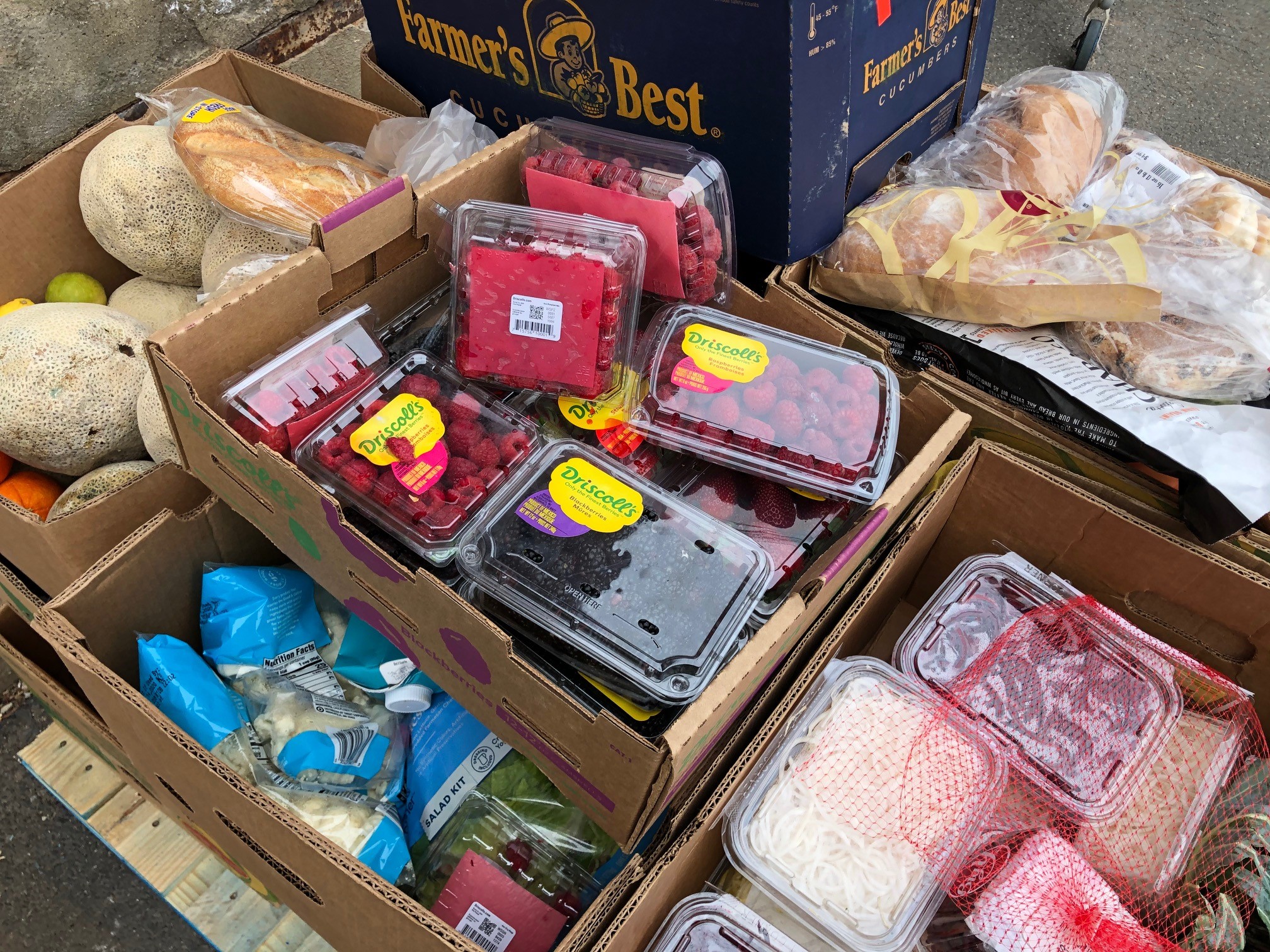 Repartición de alimentos en el norte de Texas