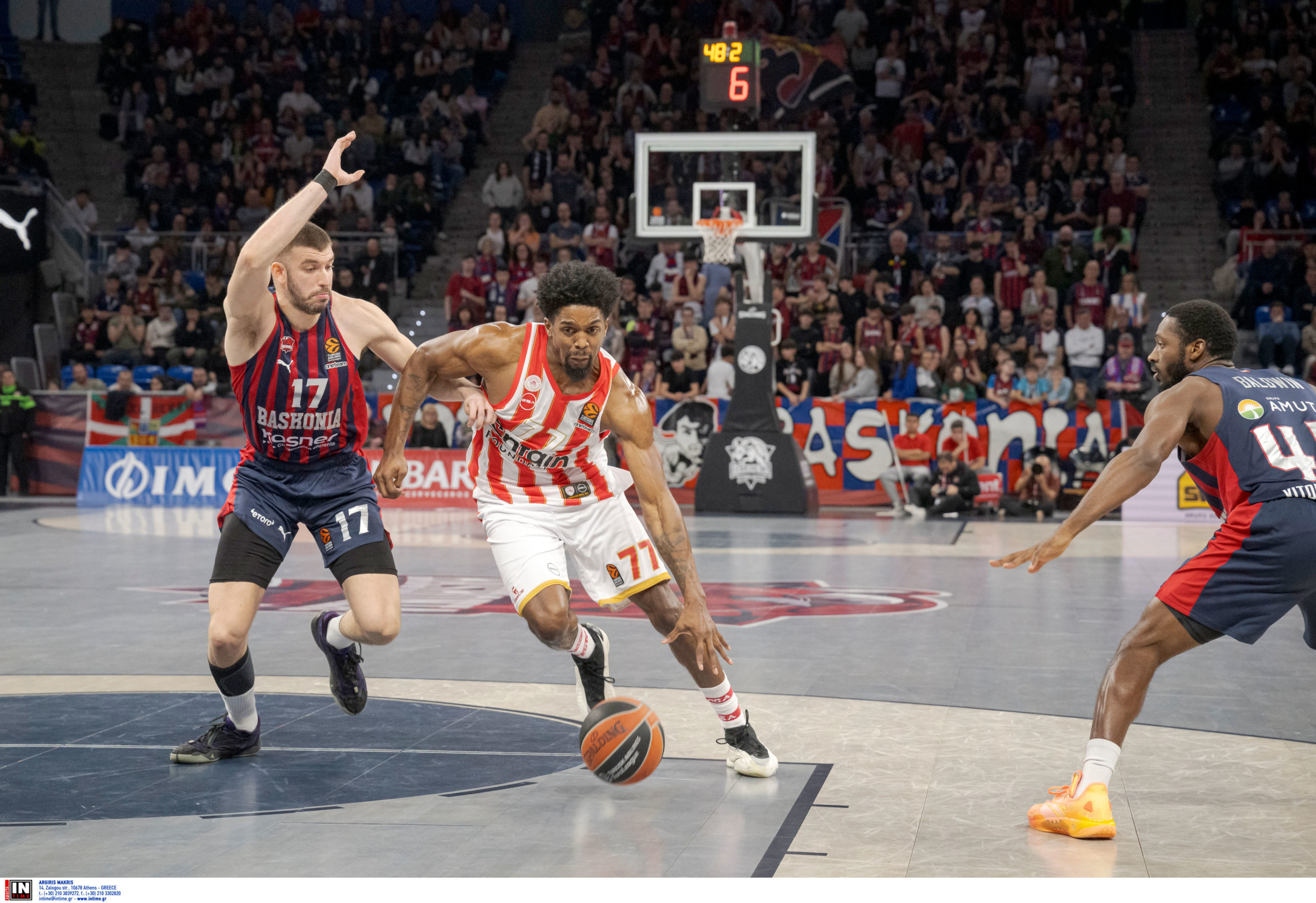 Μπασκόνια – Ολυμπιακός 101-102 (89-89 κ.α): «Άλωσε» τη Βιτόρια στην ...