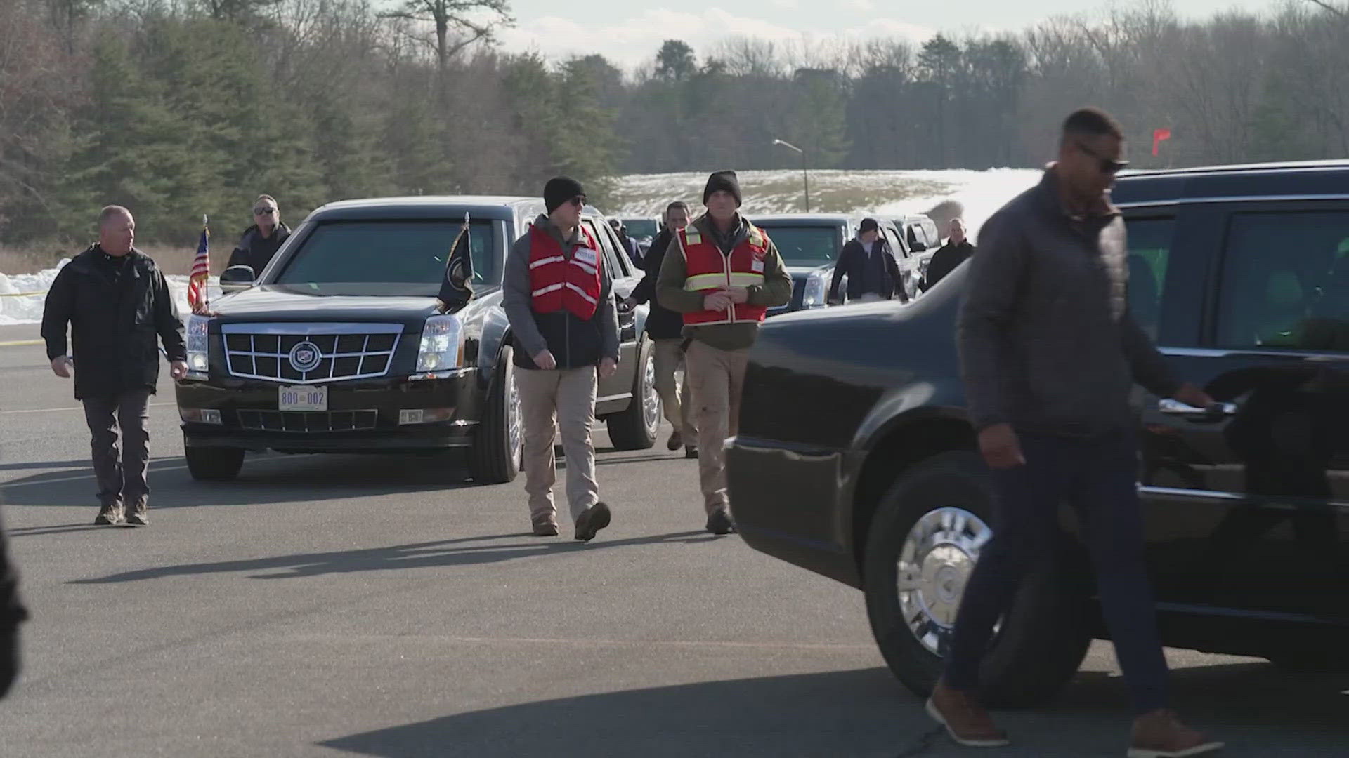 Secret Service take part in 'mock inauguration' in Maryland