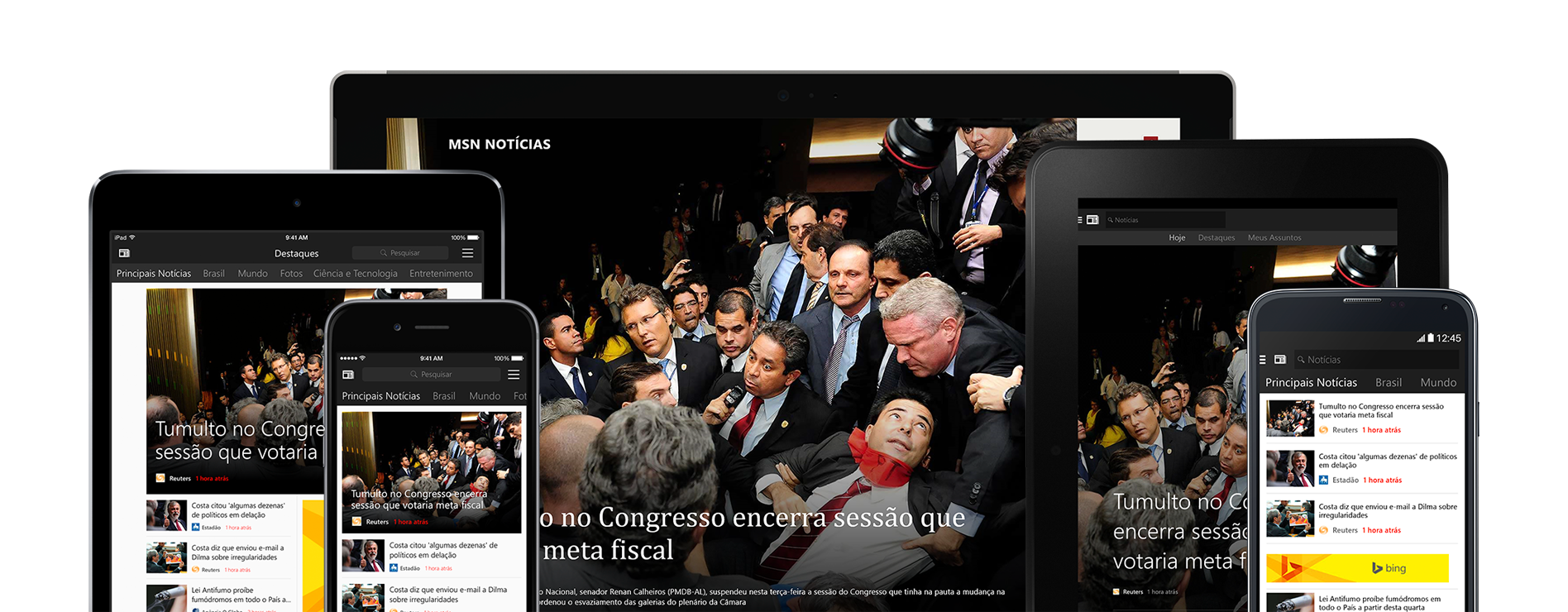 Os aplicativos do MSN agora estão disponíveis para iOS e Android