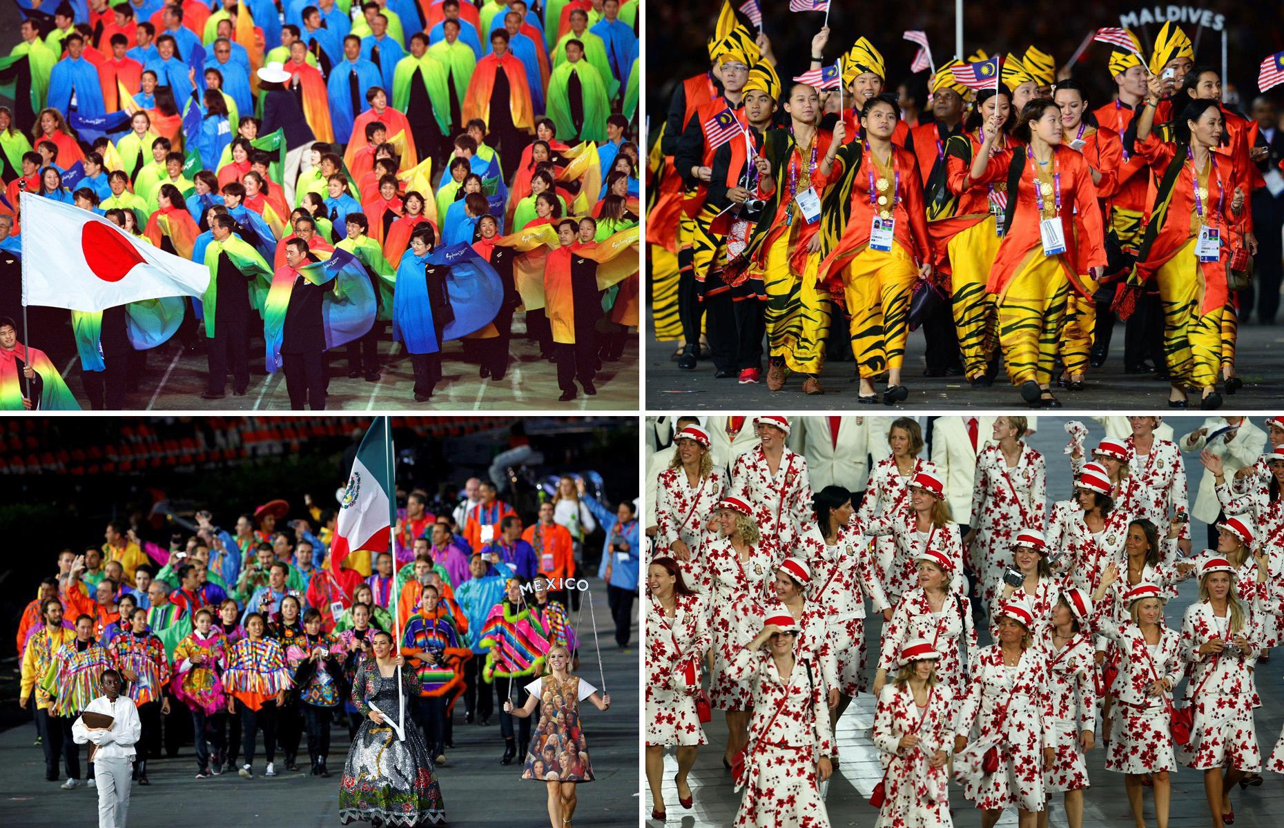 Memorable outfits from Olympic Games opening ceremonies